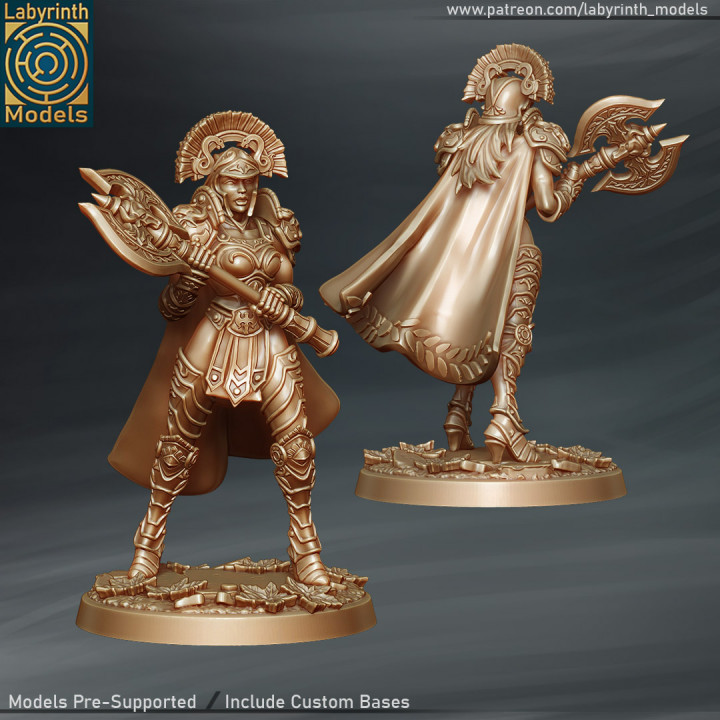 3D Printable Amazon Daughters of Ares set - 32mm scale by Labyrinth Models
