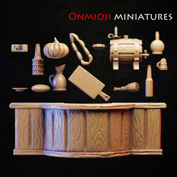 3D Printable tavern bar counter by Stanislav Kuznetsov