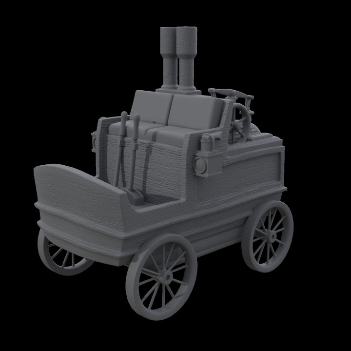 3D Printable Steam-Engine Cart by YourNeighborKnight Minis