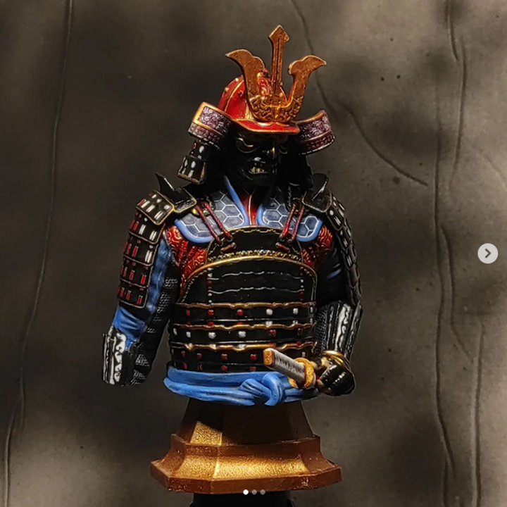 3D Print of Samurai Bust (Pre-Supported) by mikeellis3