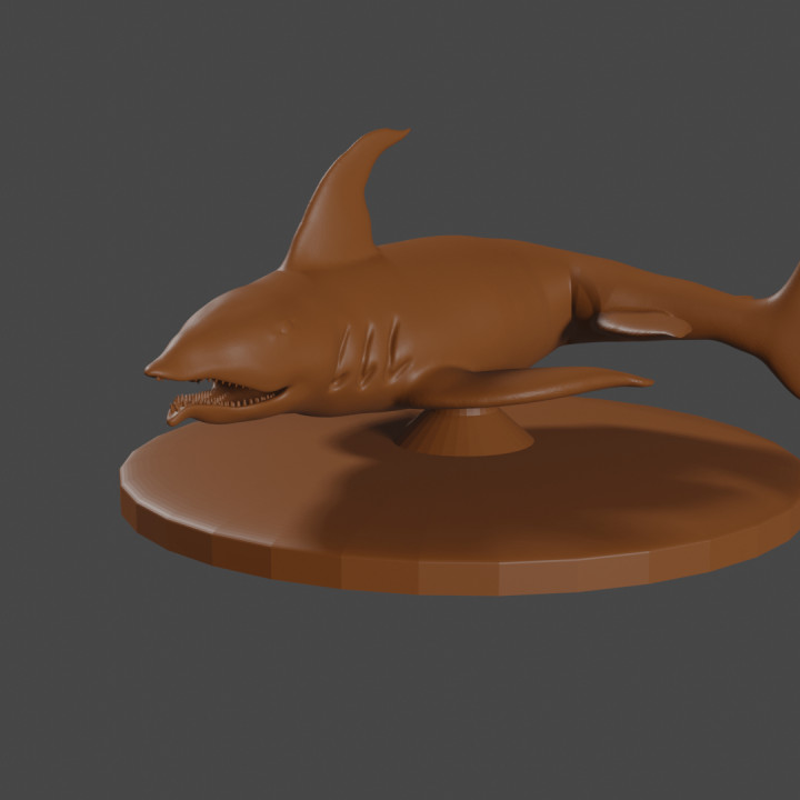 3D Printable Final Fantasy inspired, Shark, Tabletop DnD miniature, by ...