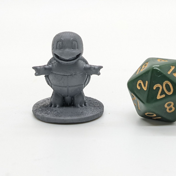 3D Printable Pokemon inspired, Squirtle Tabletop DnD miniature by ...