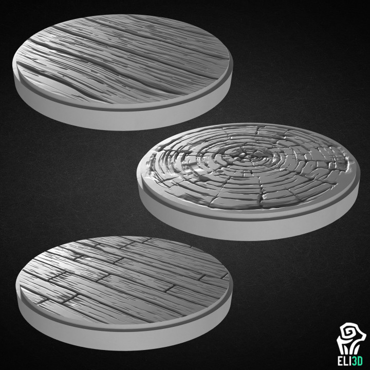 3D Printable Wood Base Bundle by ELI 3D