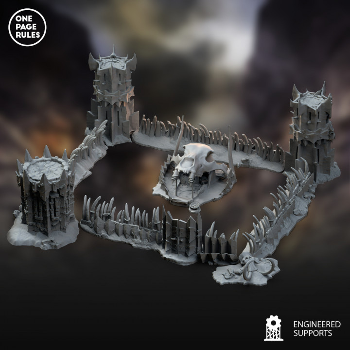 3D Printable Beastmen Large Terrain by One Page Rules