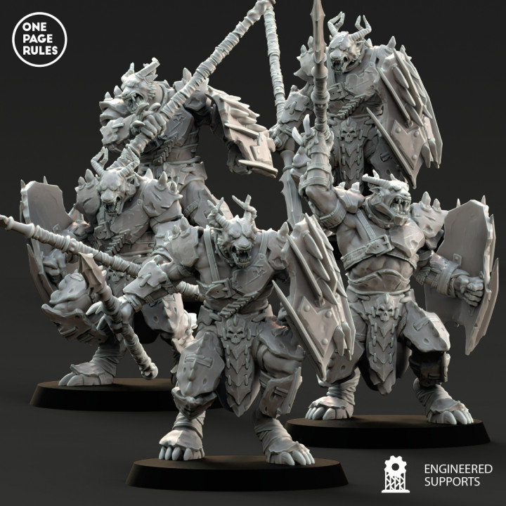 3D Printable Beastmen - Release #4 by One Page Rules