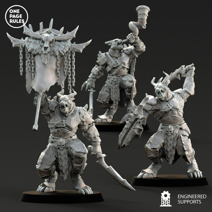 3D Printable Beastmen - Release #4 by One Page Rules