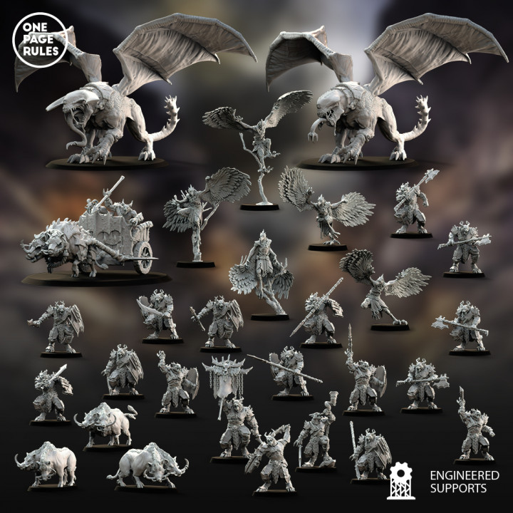 3D Printable Beastmen - Release #4 by One Page Rules