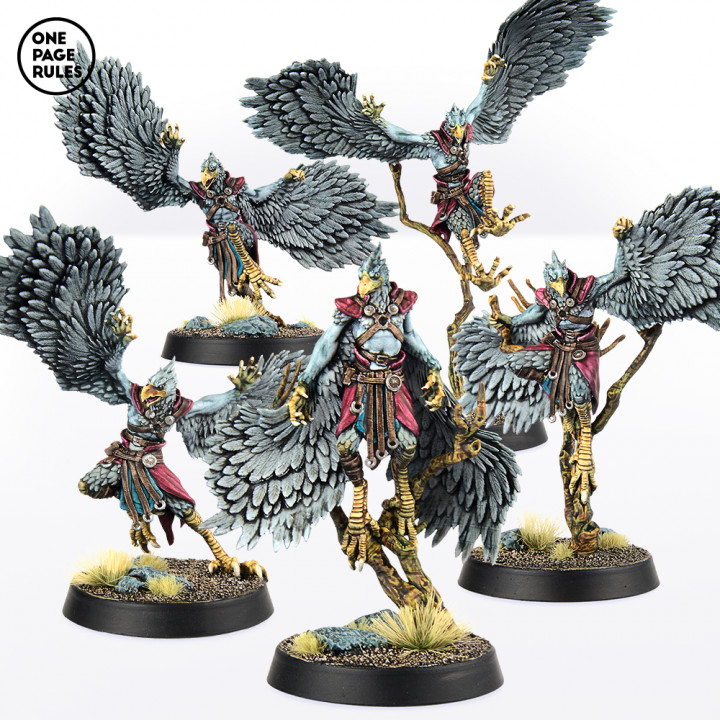 3D Print of Beastmen Harpies by onepagerules