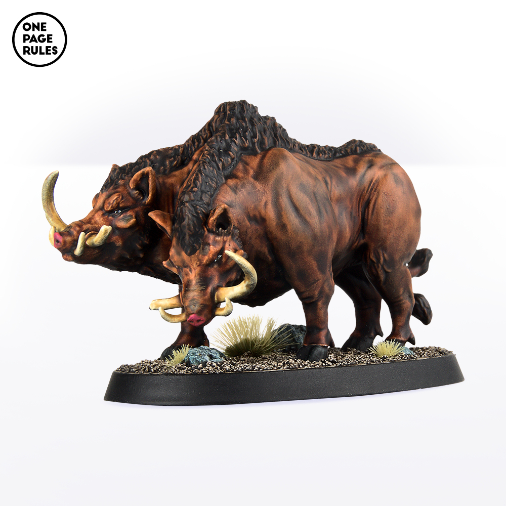 3D Printable Crazed Boars - Beastmen by One Page Rules