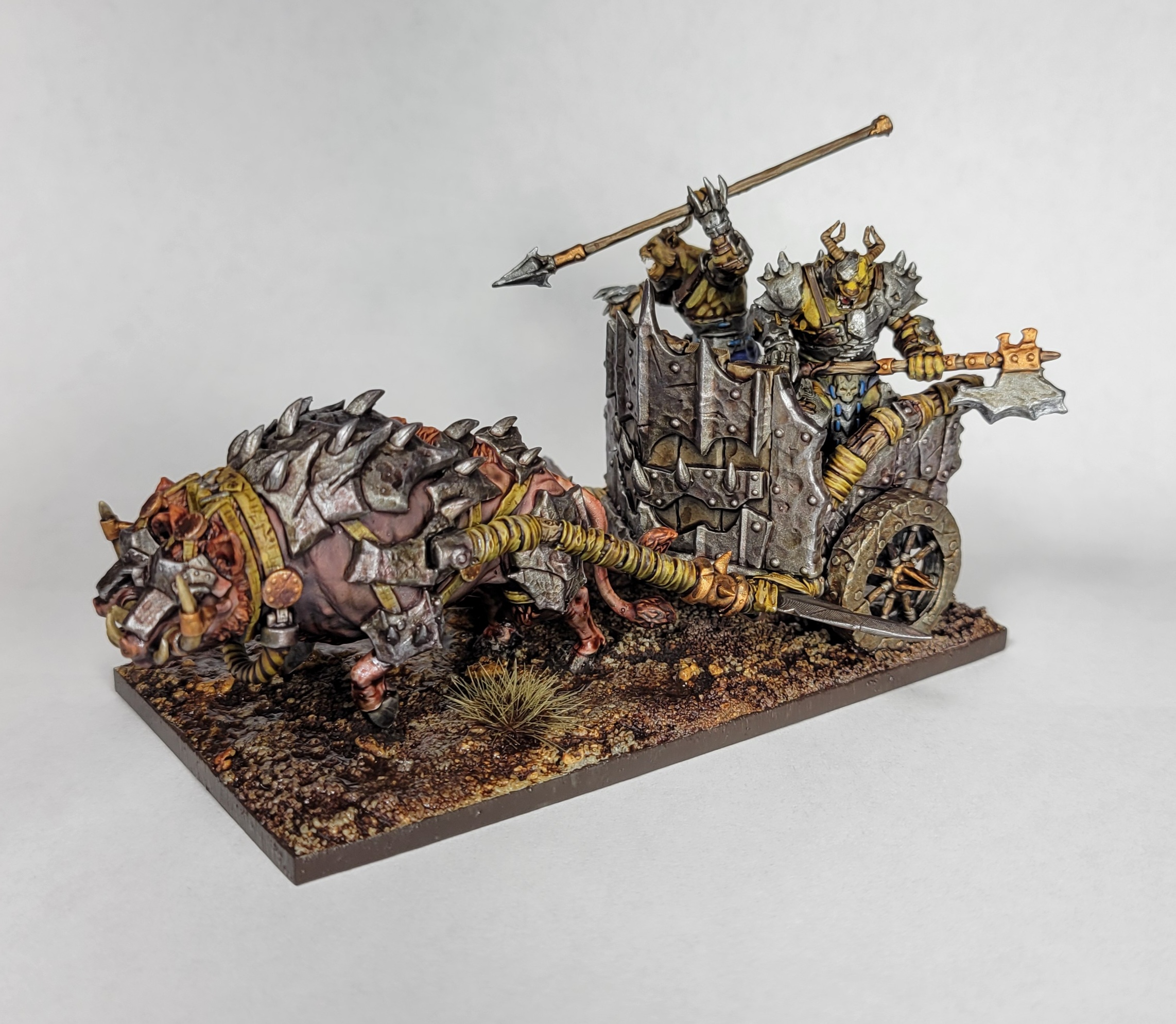 3D Printable Heavy Chariot - Beastmen by One Page Rules