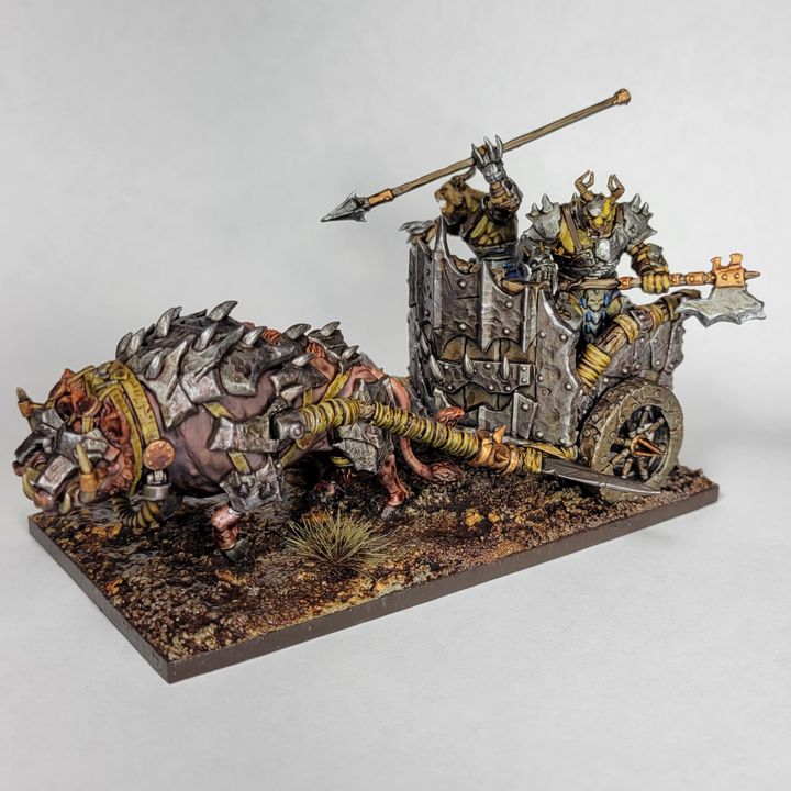 3D Print of Heavy Chariot - Beastmen by reyponce