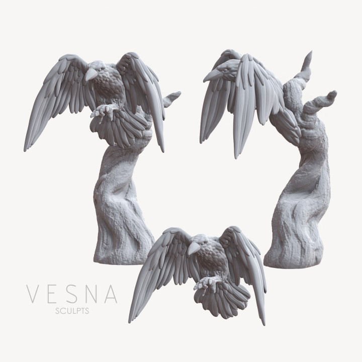 3D Printable RAVEN PACK by VESNA SCULPTS