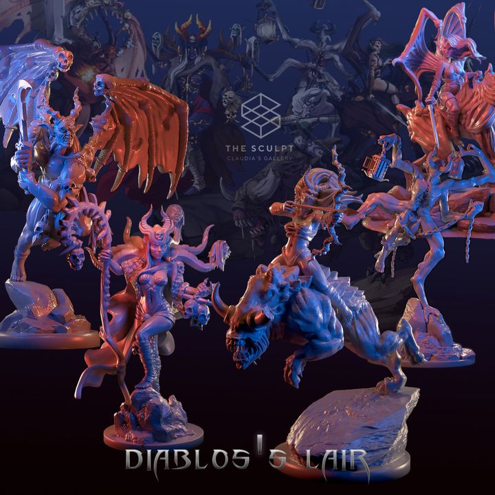 3D Printable Diablo's Lair by Claudia'Sculpts