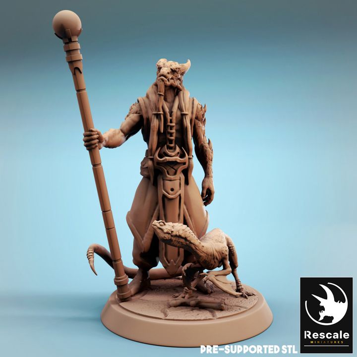 3D Printable Kriv - DragonBorn by Rescale Miniatures