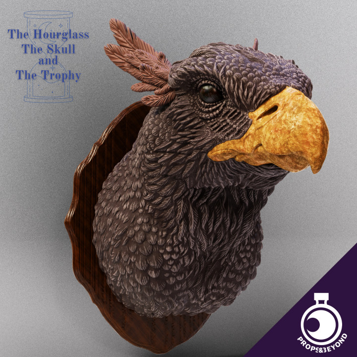 3D Printable Griffon Head - Monster Trophy by Props&Beyond