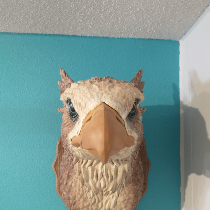 3D Print of Griffon Head - Monster Trophy by kingobadiah