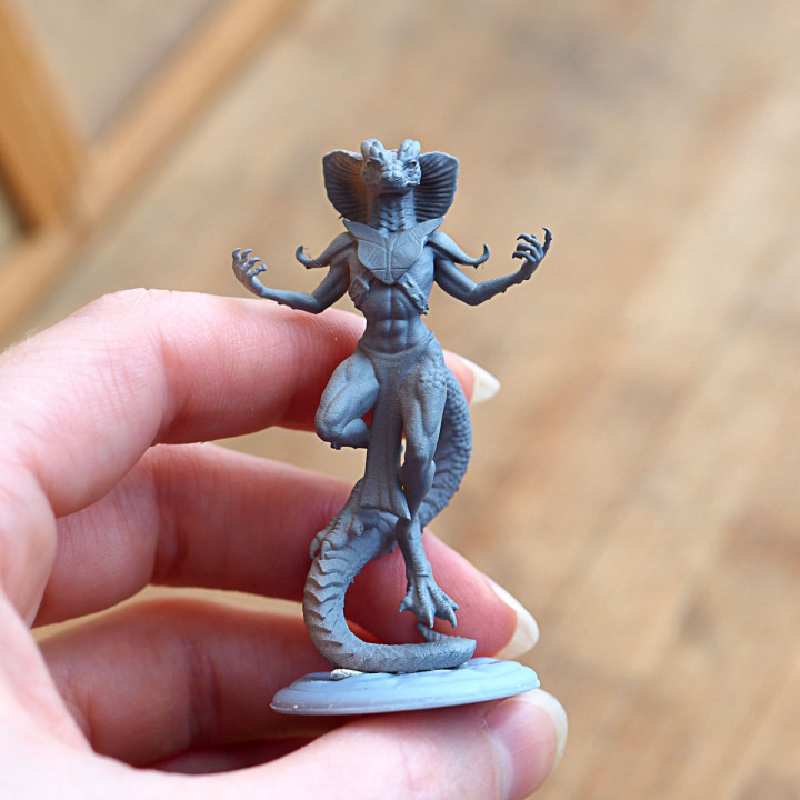 Female Snake Humanoid Female Snake Woman, Green Scales, Wea..."