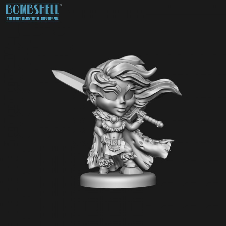 3D Printable Chibi Ronja by Bombshell Miniatures