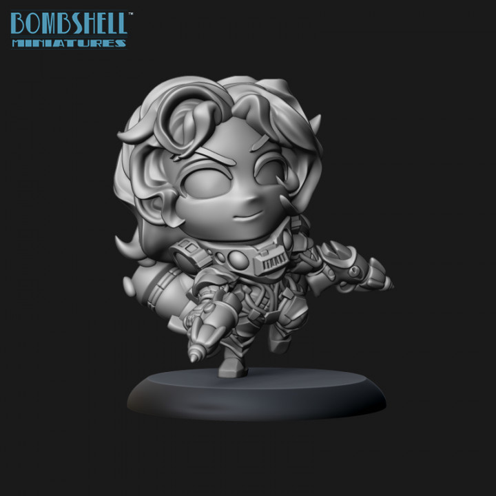 3D Printable Chibi Sally by Bombshell Miniatures