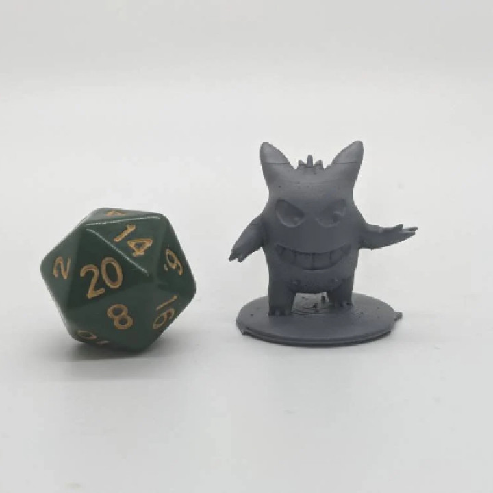 3D Printable Pokemon inspired, Gengar Tabletop DnD miniature by YERMAN ...
