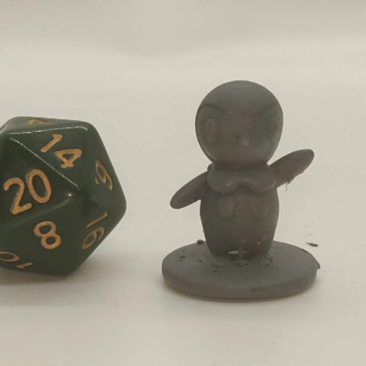 3D Printable Pokemon inspired, Piplup Tabletop DnD miniature by YERMAN ...