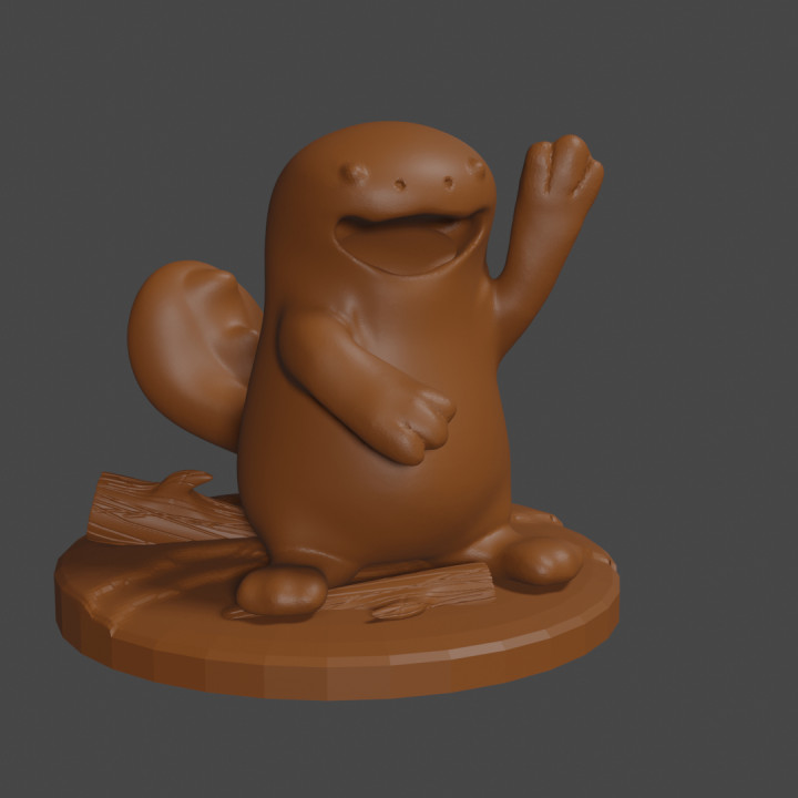 3D Printable Pokemon inspired, Quagsire Tabletop DnD miniature by ...