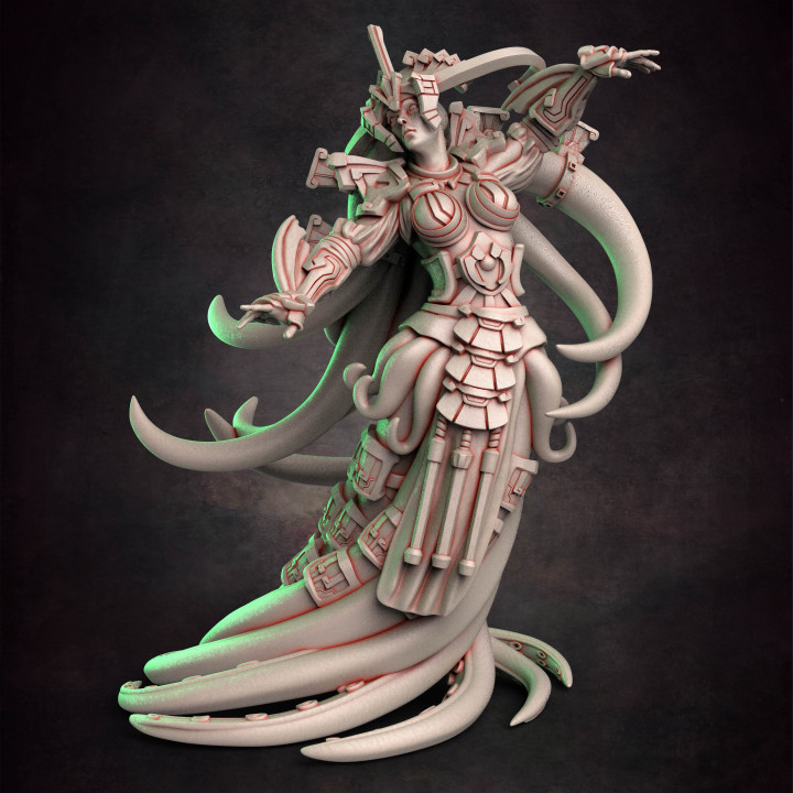 3D Printable Cecaelia Queen 02 by Red Clay Collectibles