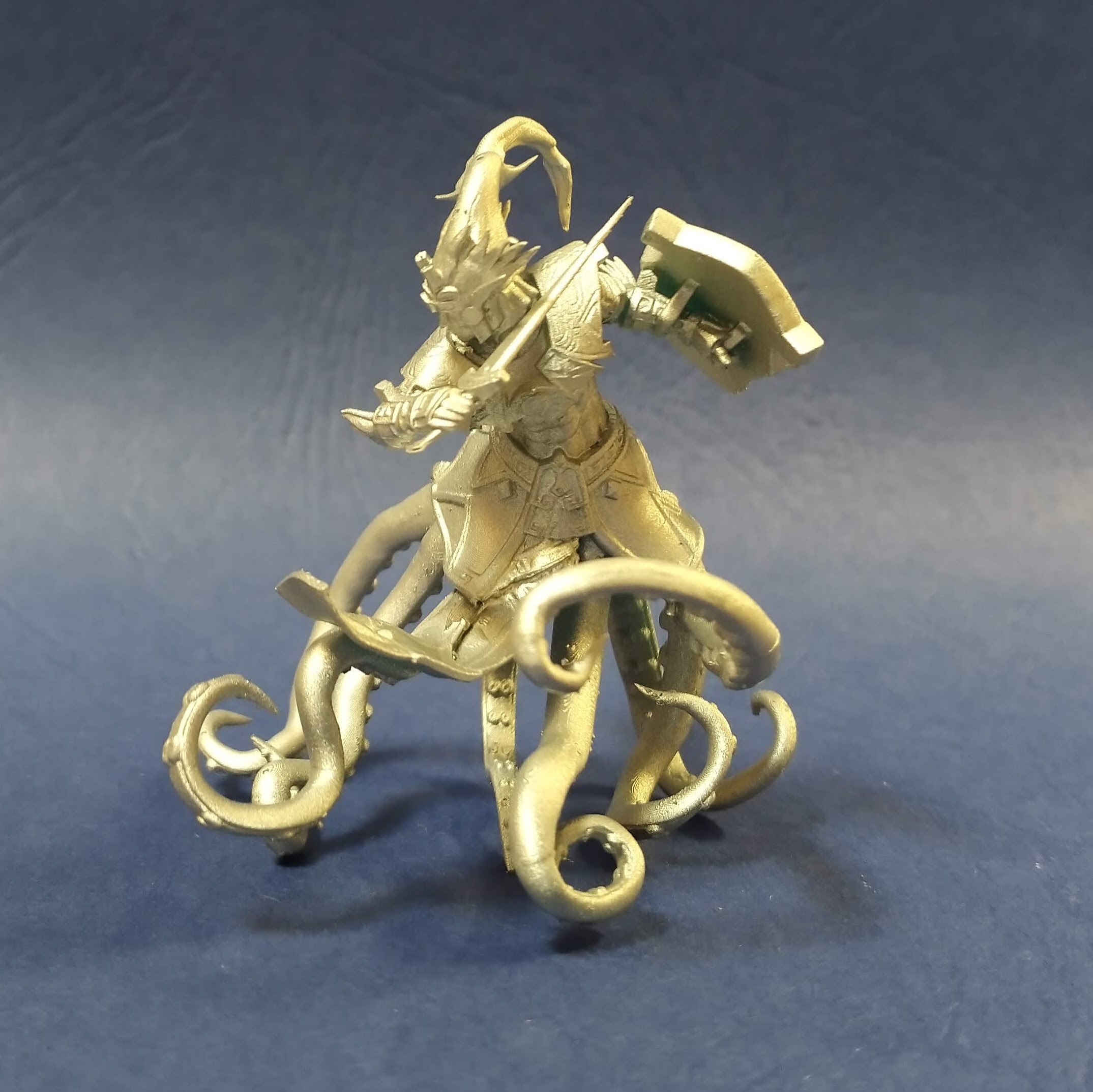 3D Printable Cecaelia warrior 02 by Red Clay Collectibles