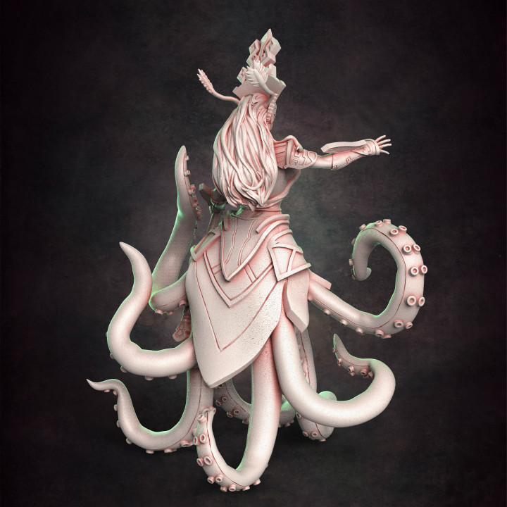 3D Printable Cecaelia Wizard 03 by Red Clay Collectibles