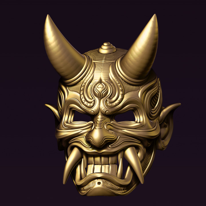 3D Printable Oni Masks NEW by 3DprintingRealms