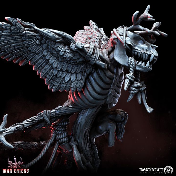 3D Printable Great Bone Effigy | Man Eaters | Terrain - Fantasy by ...