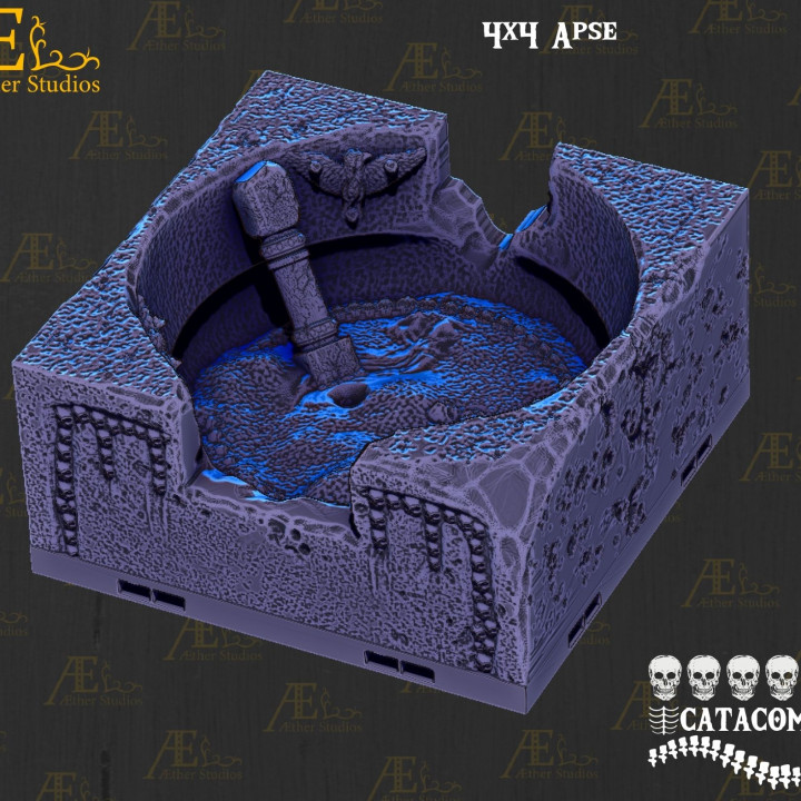 3D Printable AECATA05 - The Upside Down Church by Aether Studios