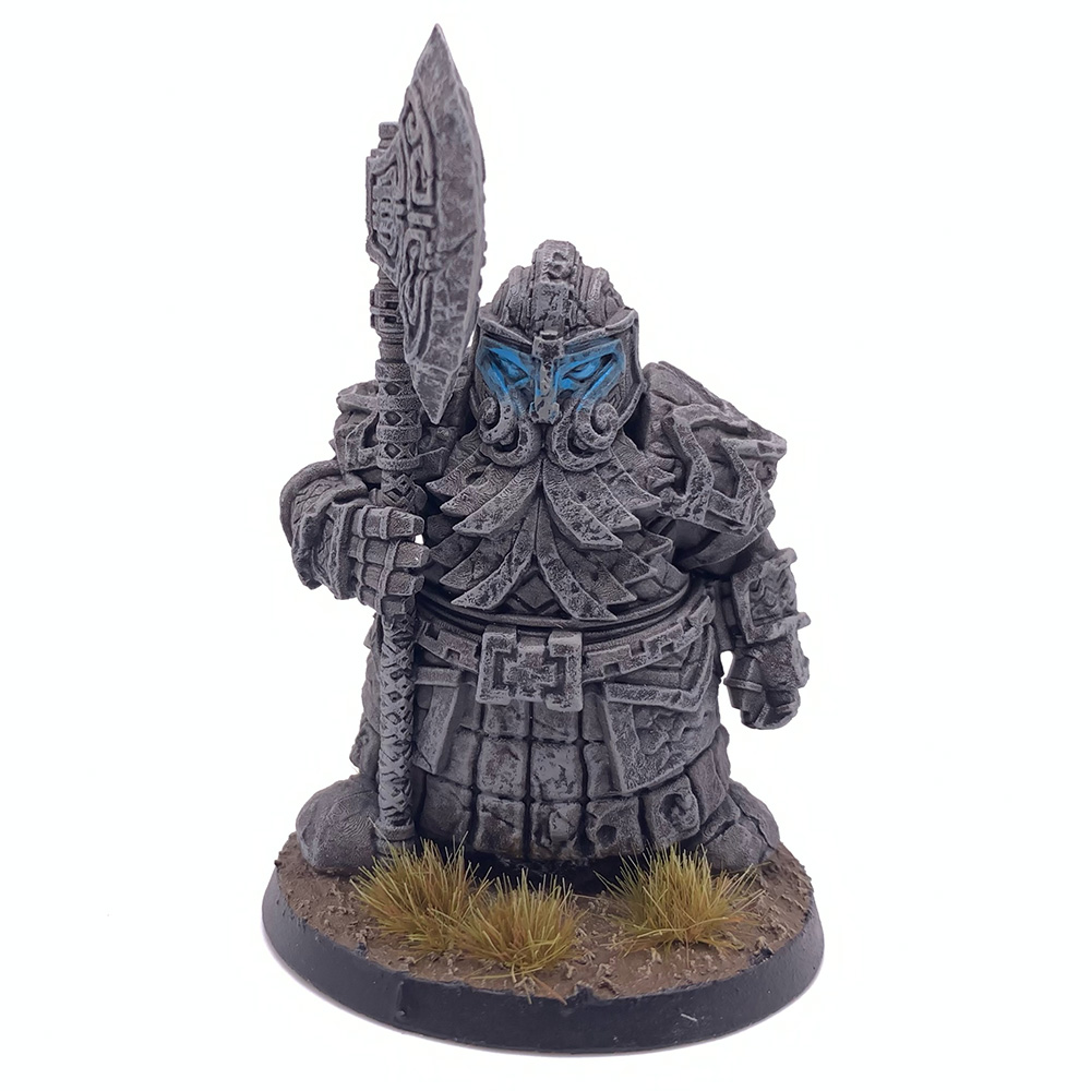 3D Printable Dwarf Rune Guardian Golem A by Kyoushuneko Miniatures