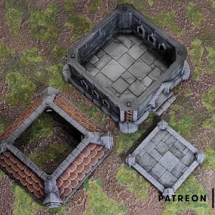 3D Printable Dwarf house by Makers Anvil