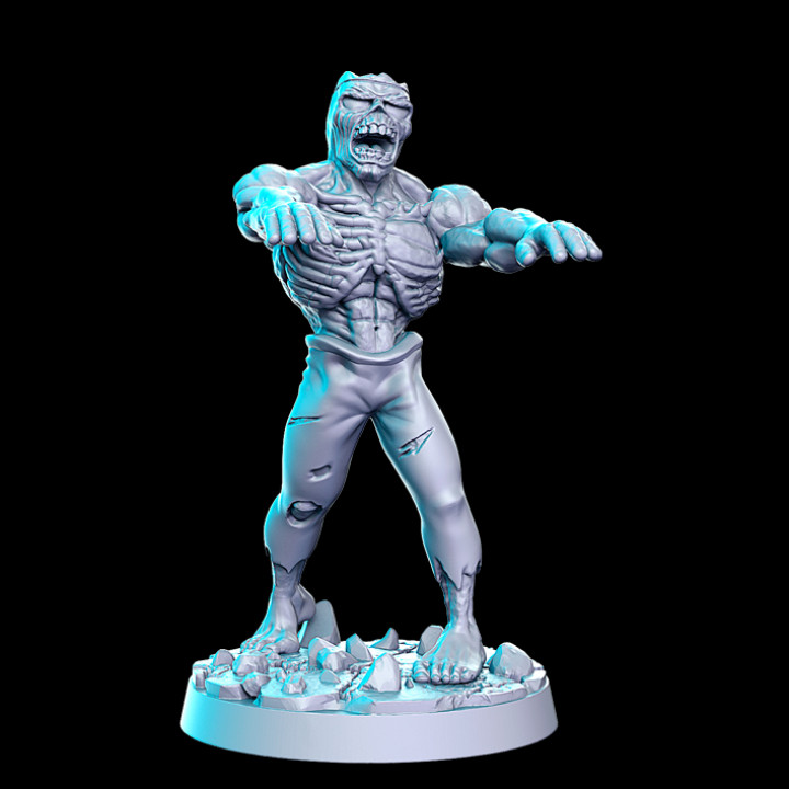 3D Printable Zombie - 32mm - DnD by RN Estudio