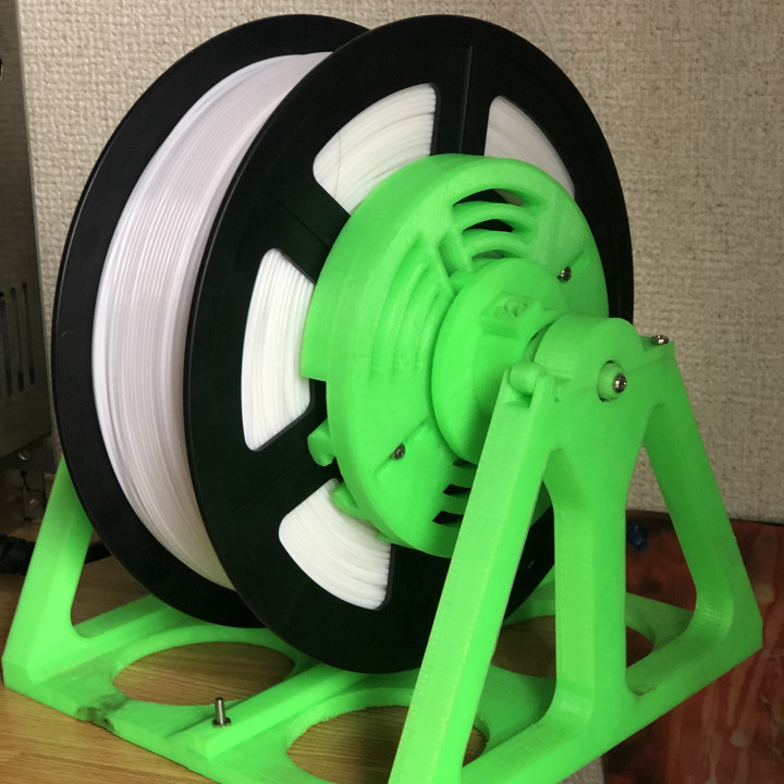 3D Printable Spool Holder design 2 with adjustable spool size by ...