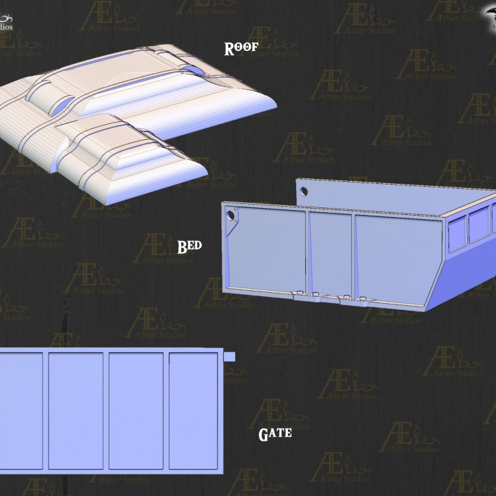 3D Printable KS3VEH03 - Ziltek A-L-X by Aether Studios