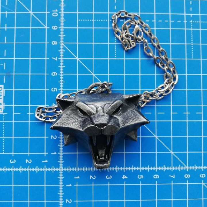 3D Printable Cat School Medallion from Witcher3 by Laci Legath