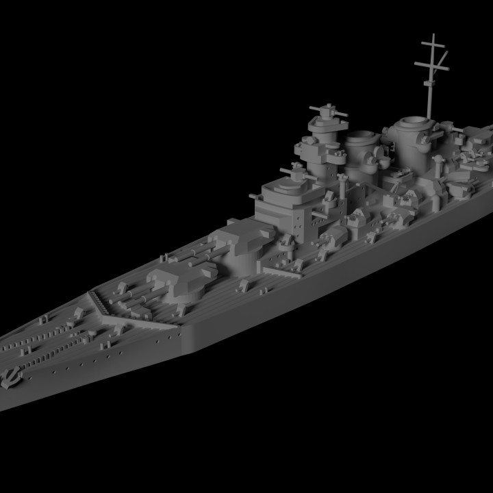 3D Printable H39 class Battleship by Lee McColl
