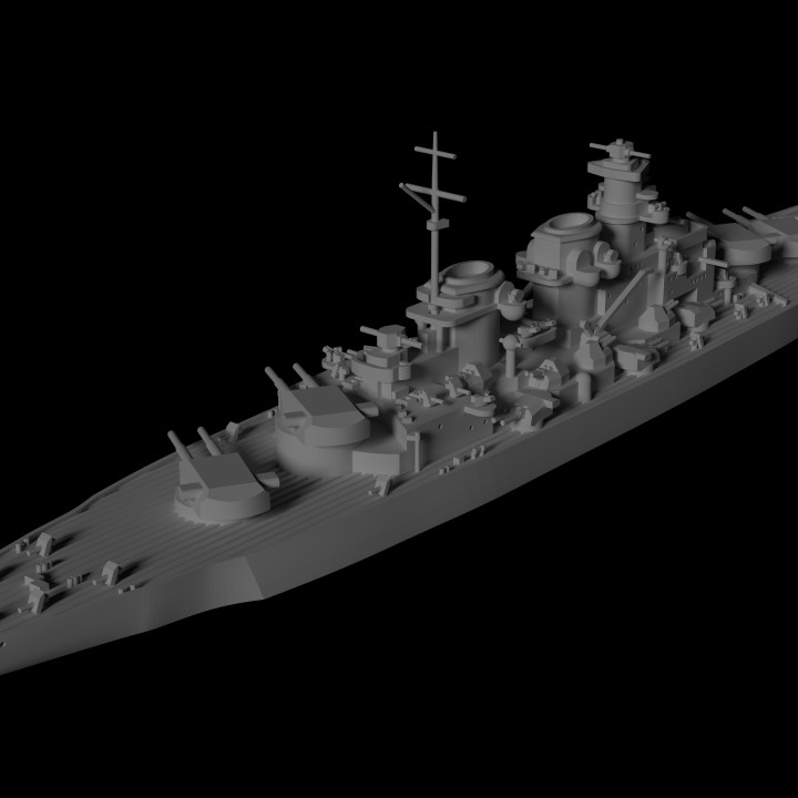 3D Printable H39 class Battleship by Lee McColl