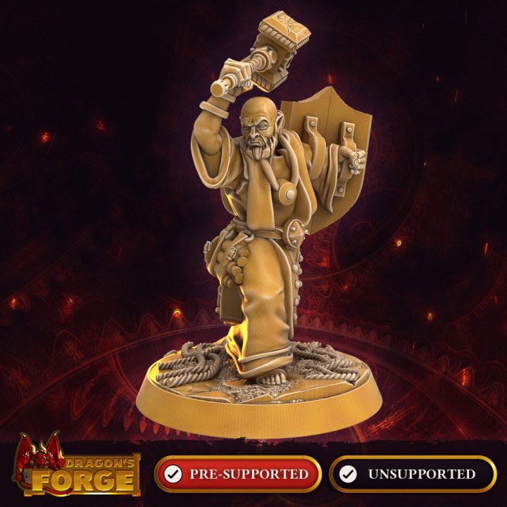 3D Printable Cleric Master Bundle by Dragon's Forge Miniatures