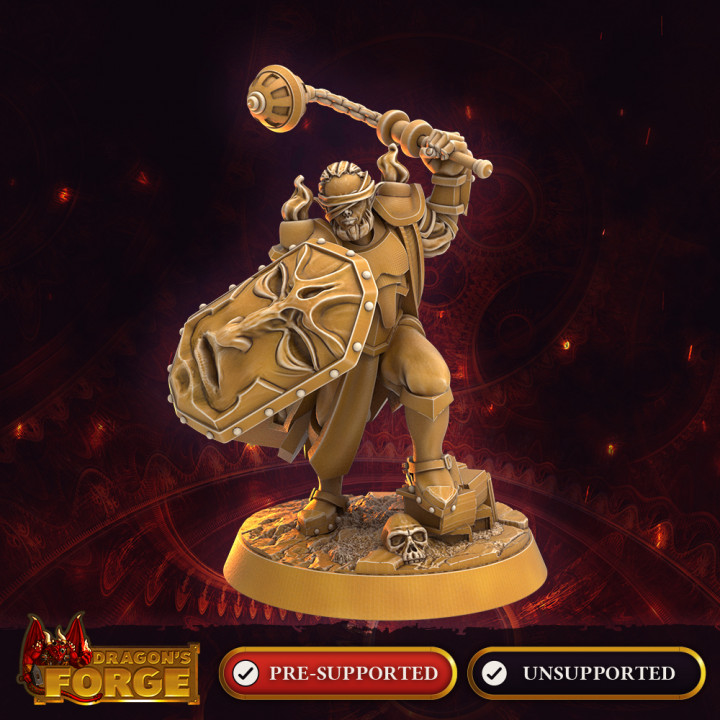 3D Printable Cleric Master Bundle by Dragon's Forge Miniatures