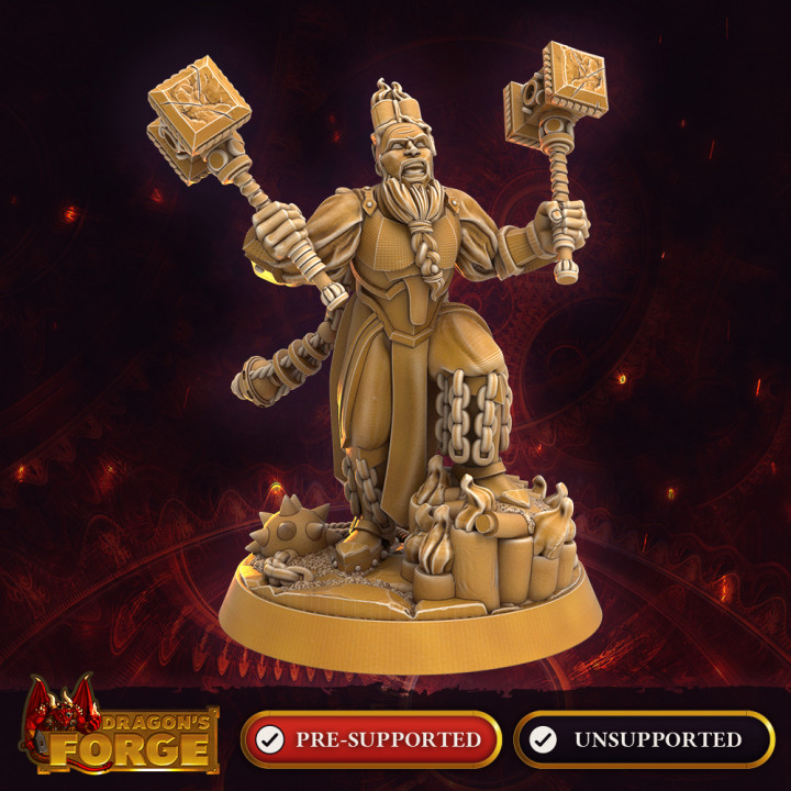 3D Printable Cleric Master Bundle by Dragon's Forge Miniatures