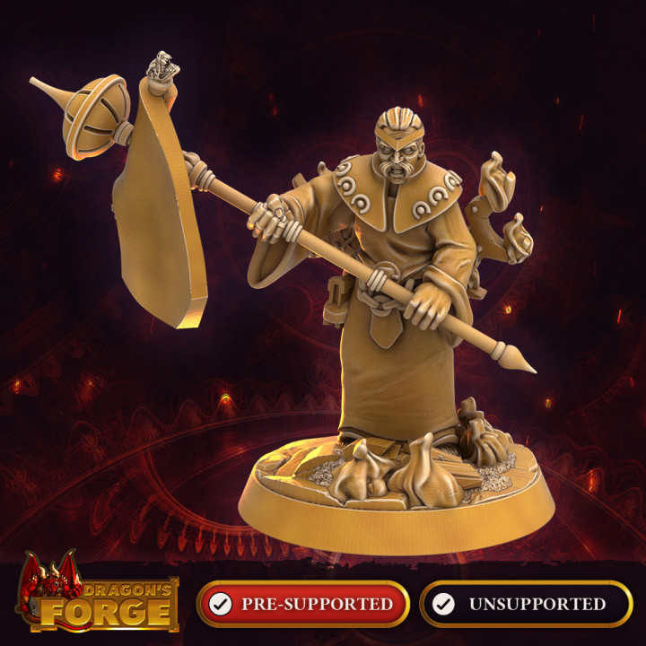 3D Printable Cleric Master Bundle by Dragon's Forge Miniatures