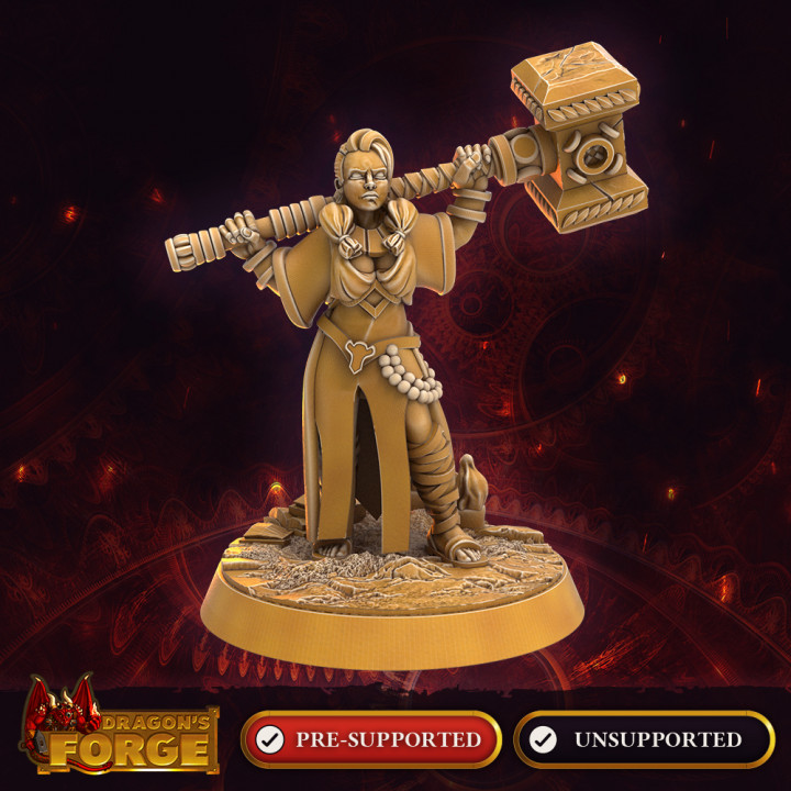 3D Printable Cleric Master Bundle by Dragon's Forge Miniatures