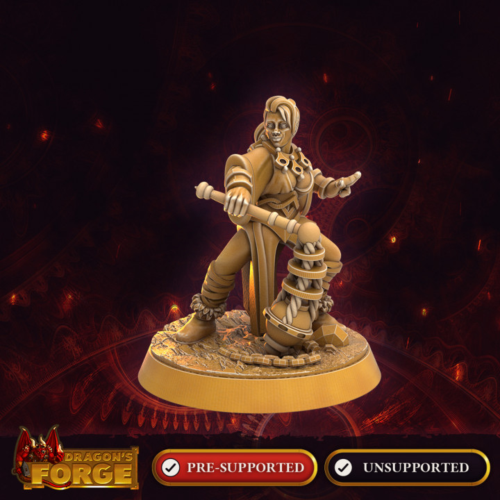 3D Printable Cleric Master Bundle by Dragon's Forge Miniatures