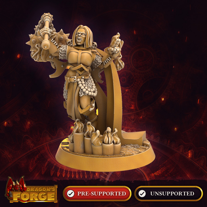 3D Printable Cleric Master Bundle by Dragon's Forge Miniatures