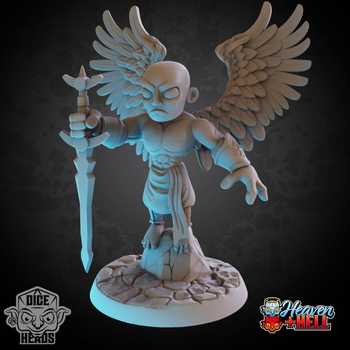 3D Printable Blue Angel (pre-supported included) by Dice Heads