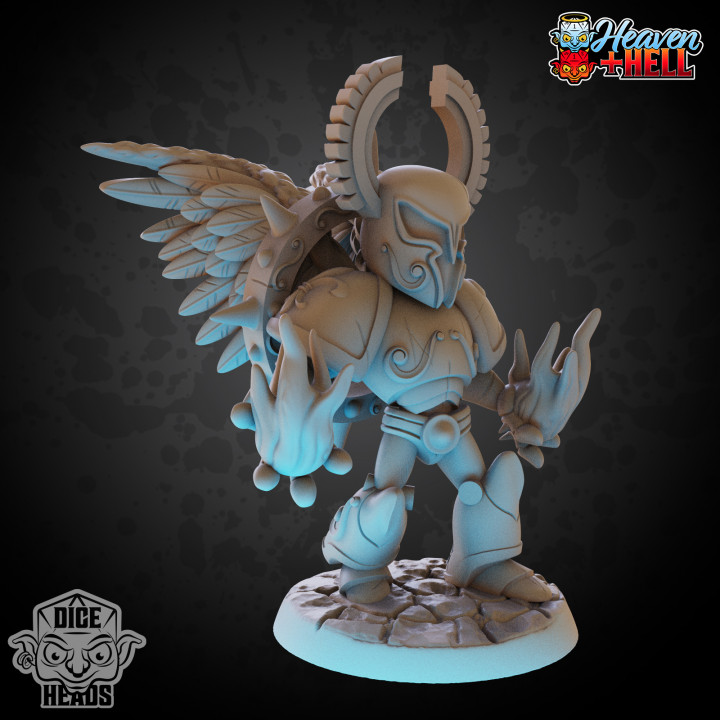 3D Printable Fire Angel Male (pre-supported included) by Dice Heads