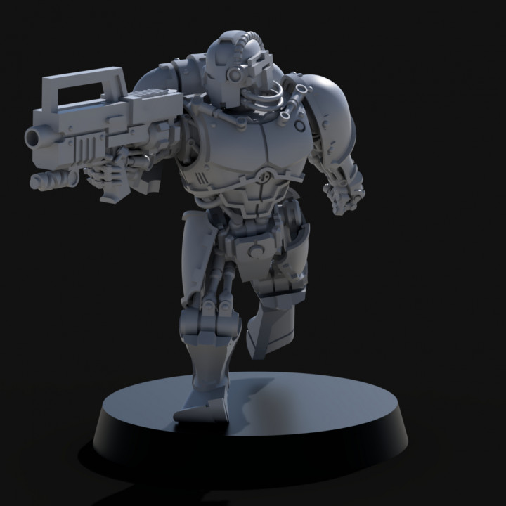 3D Printable Forgeborn Immortals Assault Squad by Laserforge Miniatures